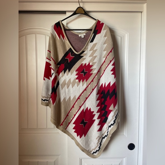 Boston Proper | Sweaters | Boston Proper Ml Poncho Sweater Western ...